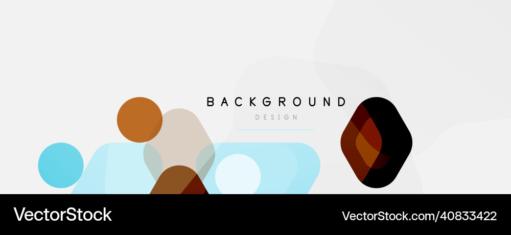 Abstract round geometric shapes and circles Vector Image