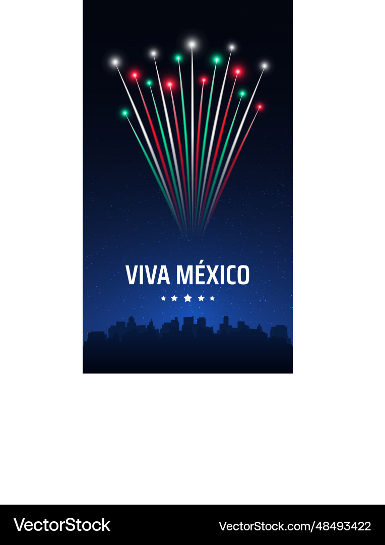 Banner september 16 mexico independence day Vector Image