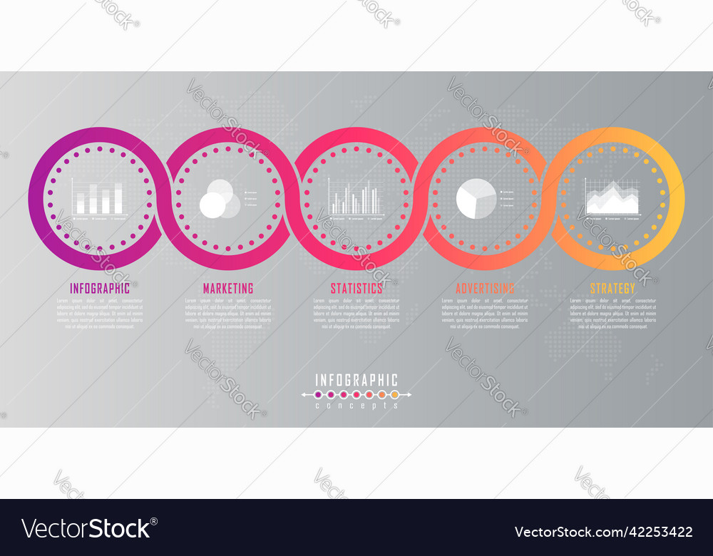 Infographic timeline template for chart diagram Vector Image