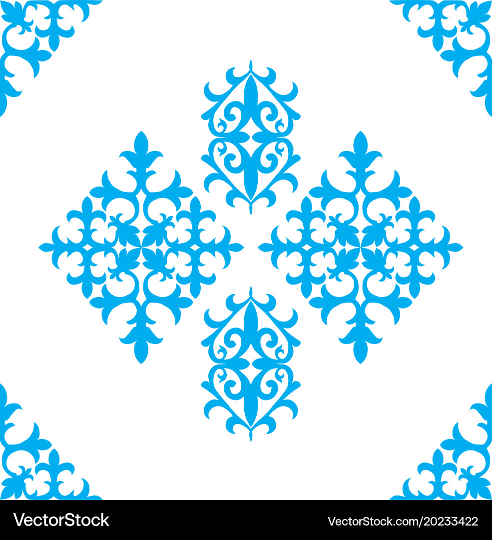 Kazakh national ornaments and patterns Royalty Free Vector