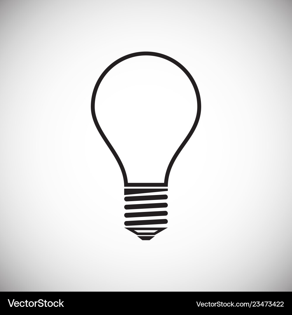 Lamp icon on white background for graphic and web Vector Image