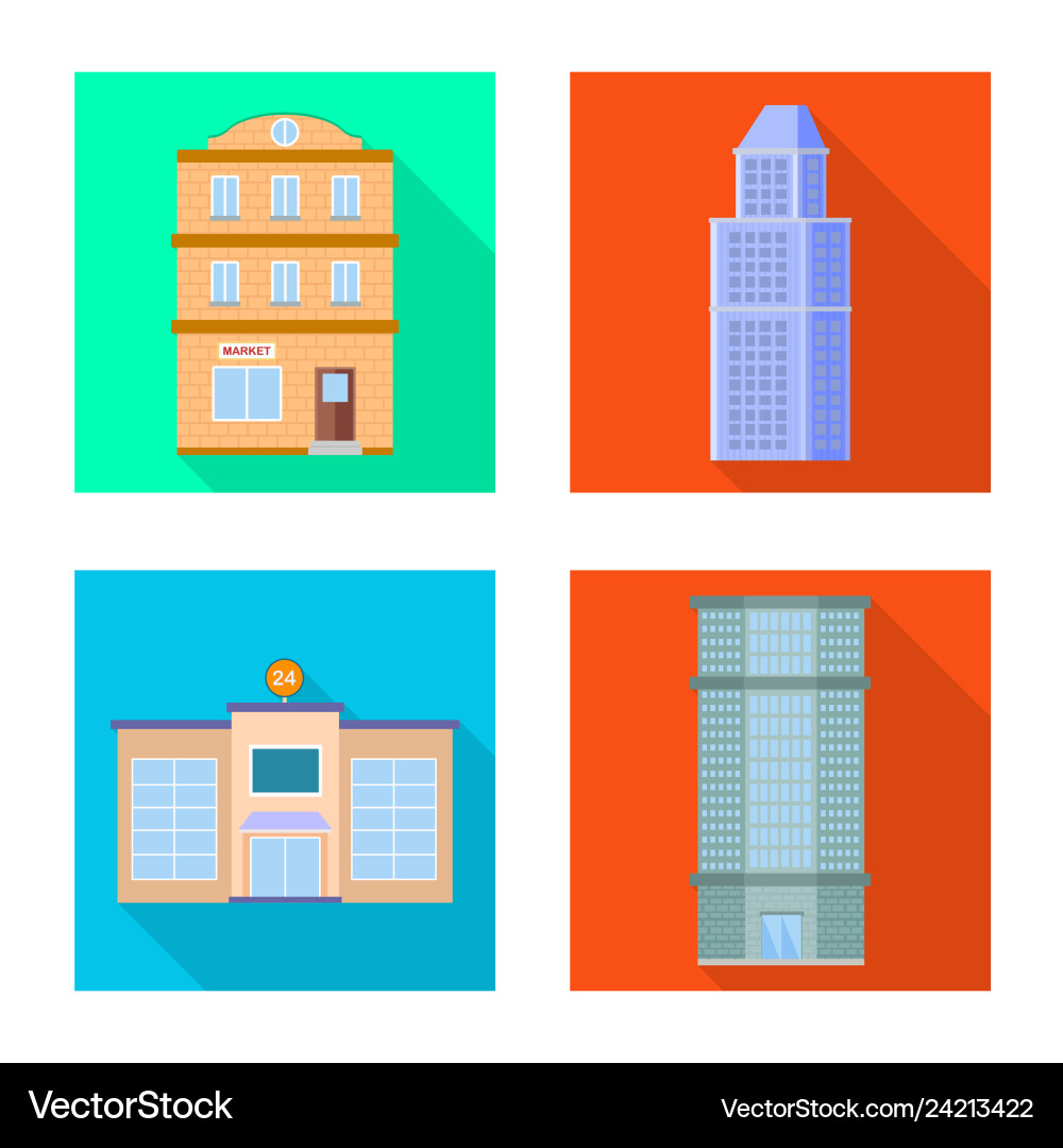 Municipal and center icon Royalty Free Vector Image
