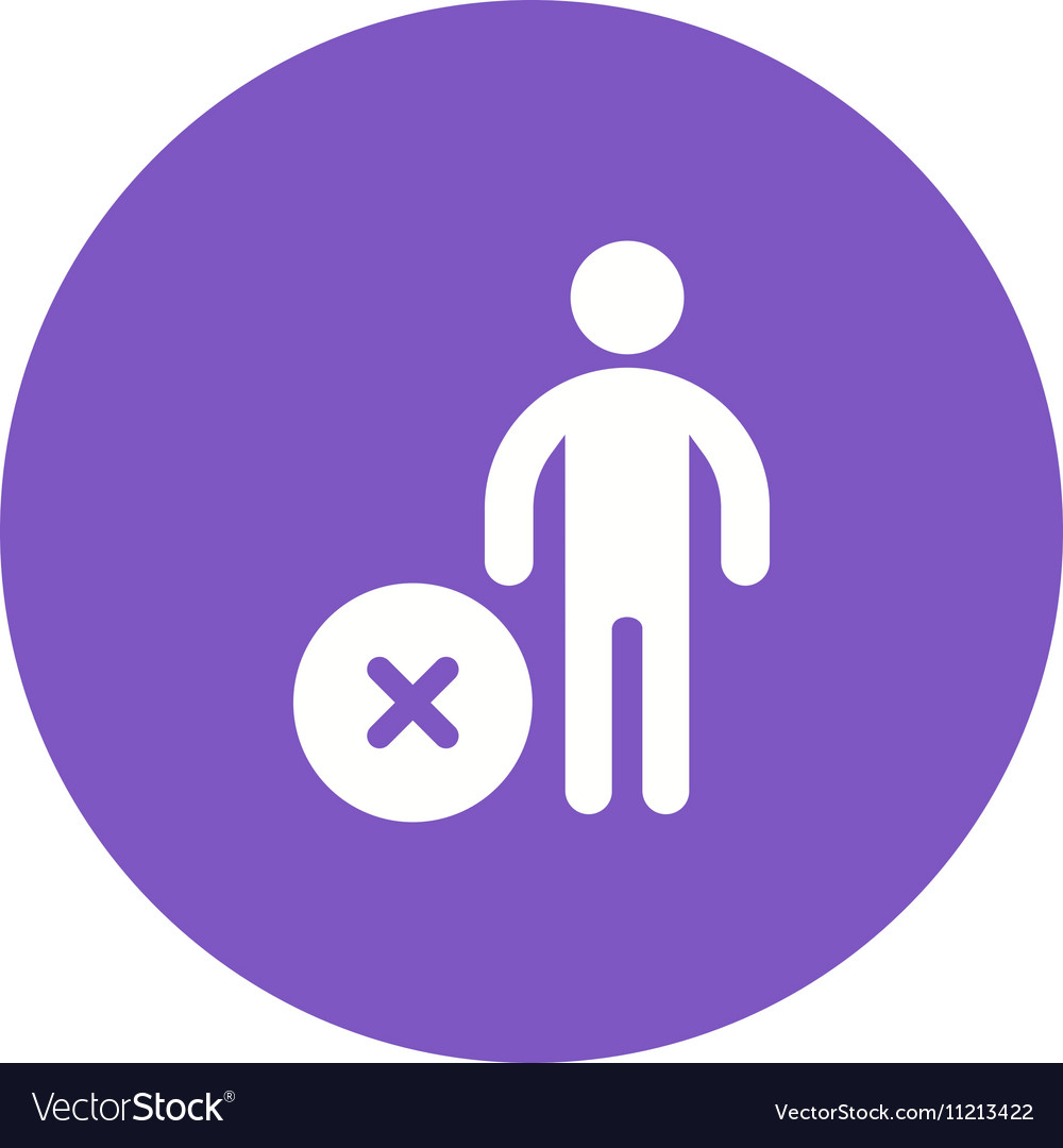 Remove user Royalty Free Vector Image - VectorStock