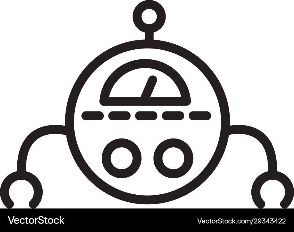 Robot mechanic industry technology character Vector Image