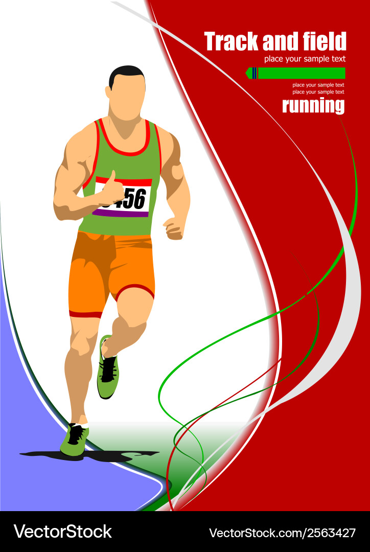 Al 1112 Track and field 01 Royalty Free Vector Image