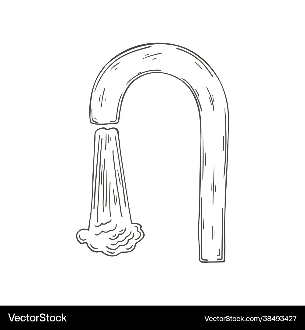 Icon in hand draw style image isolated on white Vector Image