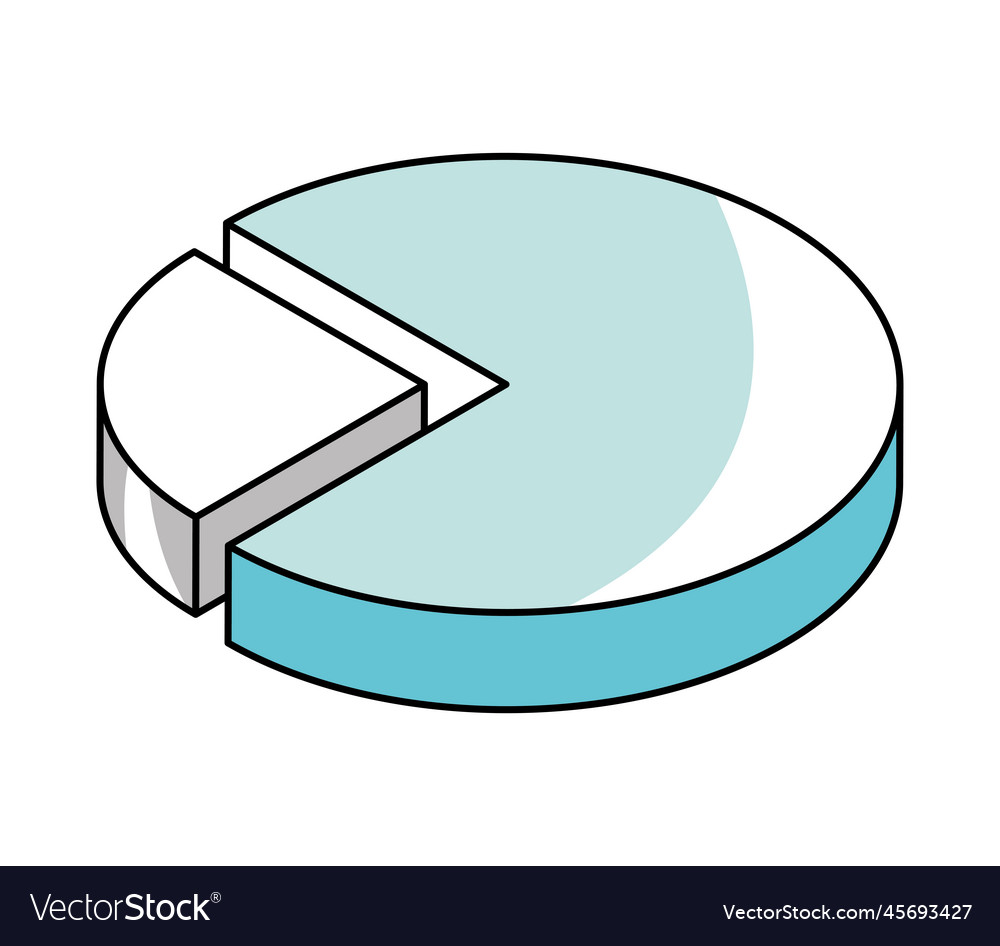 Isometric pie chart Royalty Free Vector Image - VectorStock Isometric pie chart Royalty Free Vector Image - VectorStock