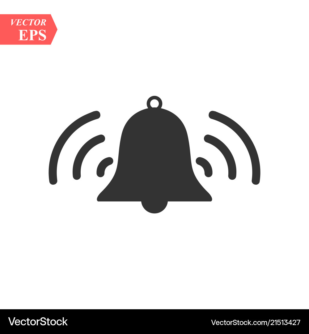 Ringing bell iconbell icon art eps Royalty Free Vector Image