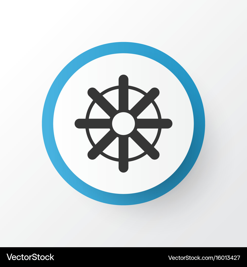 Rudder icon symbol premium quality isolated Vector Image