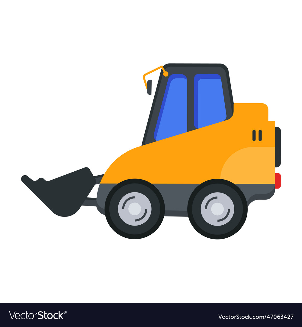 Wheel loader Royalty Free Vector Image - VectorStock