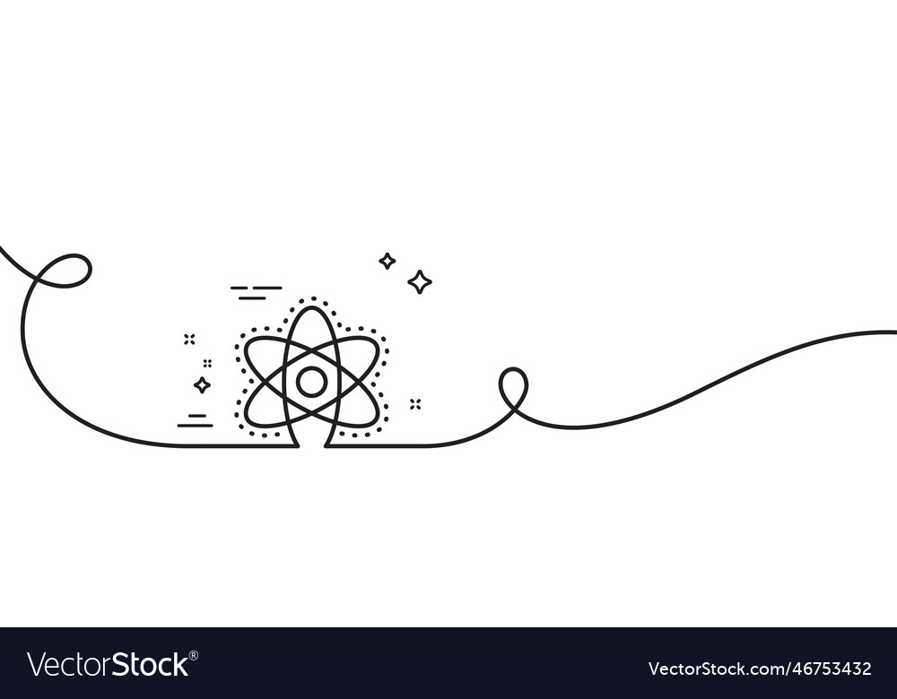 Chemistry atom line icon laboratory molecule sign Vector Image Chemistry atom line icon laboratory molecule sign Vector Image