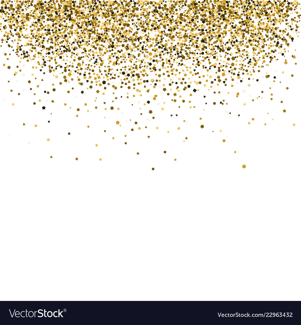 Falling gold sequins Royalty Free Vector Image