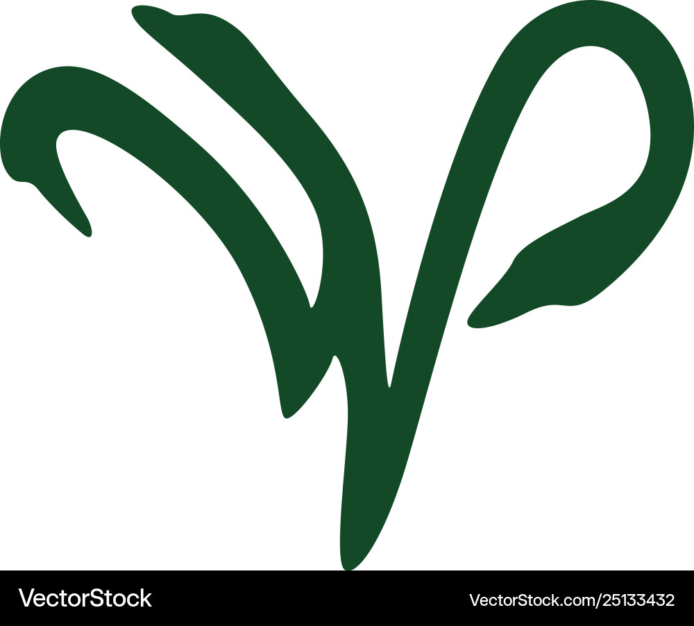 Letter-w-swan-head-icon-logo Royalty Free Vector Image