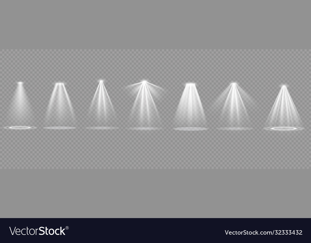 Spotlight light effect Royalty Free Vector Image