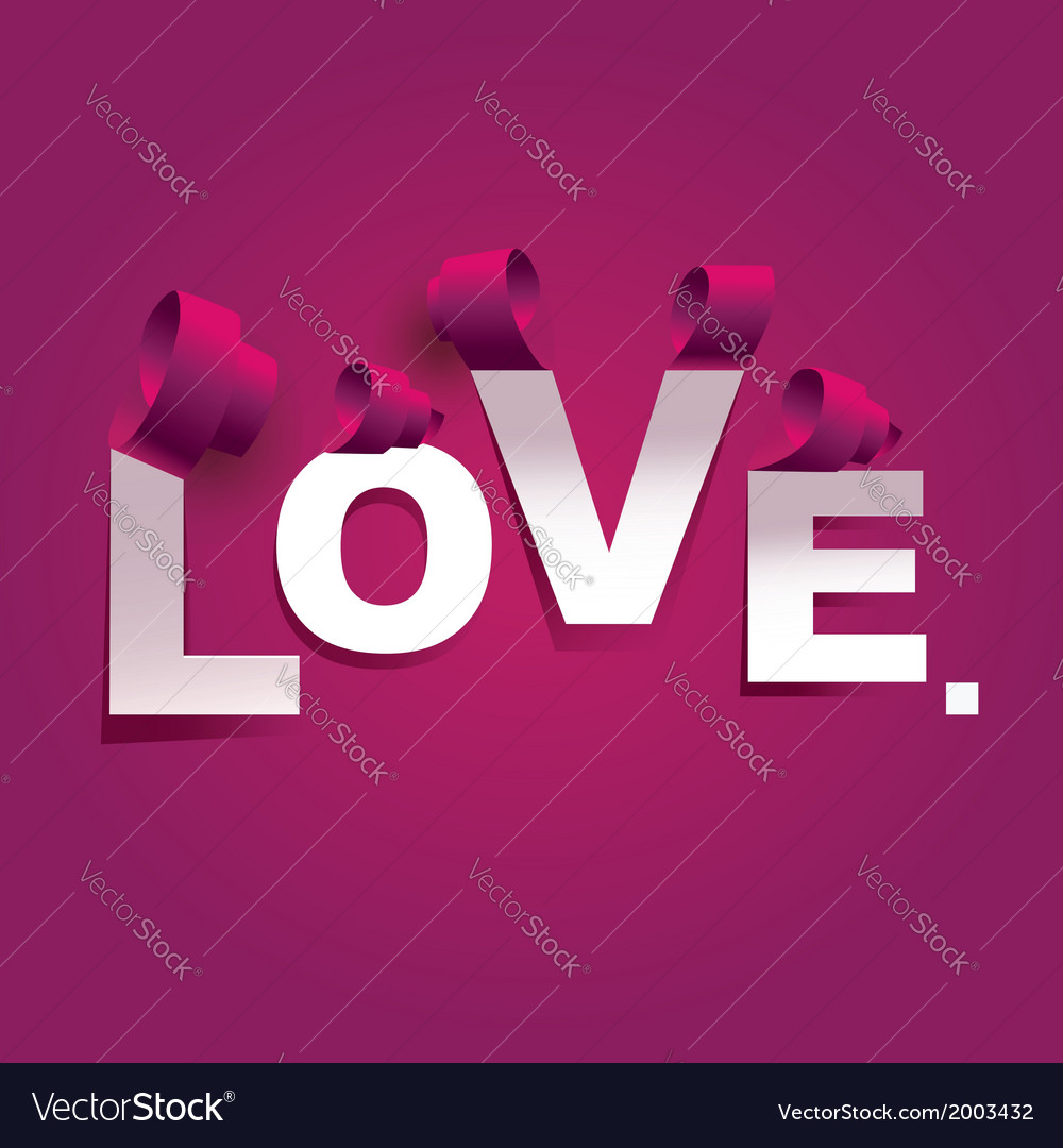 Valentines day postertypography Royalty Free Vector Image