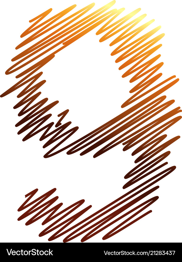 Colorful number logo icon template Royalty Free Vector Image