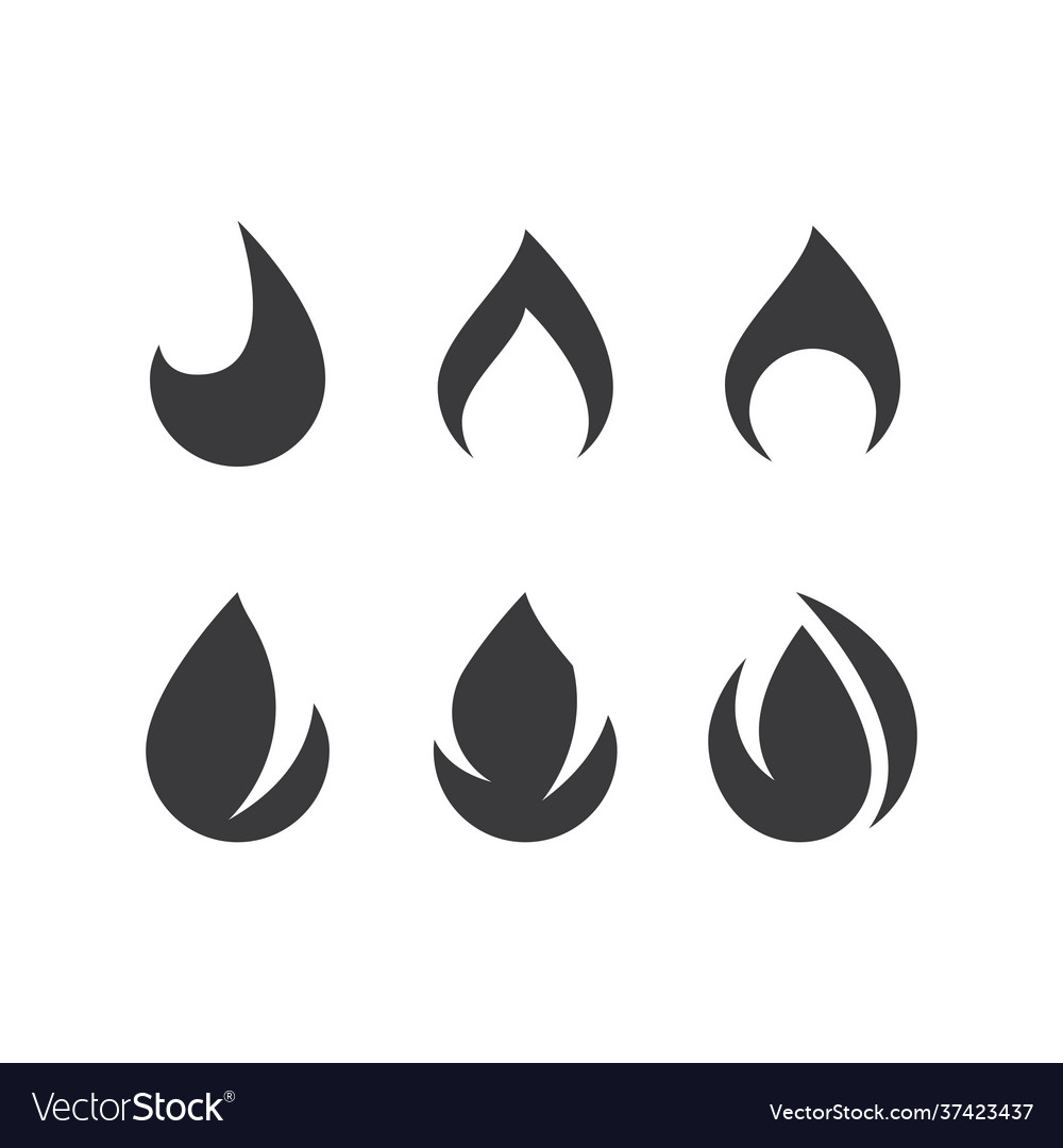Fire flame Royalty Free Vector Image - VectorStock