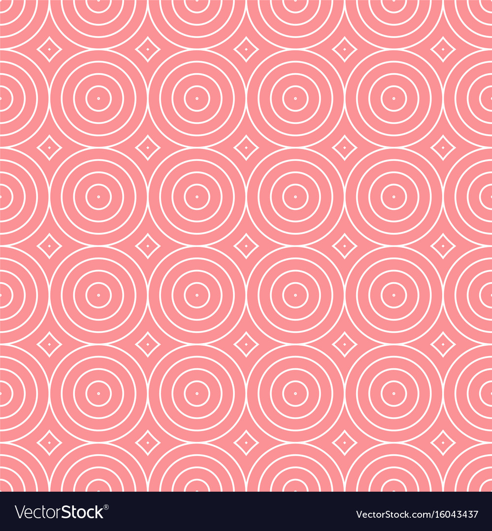 Seamless geometric pattern - abstract circles Vector Image
