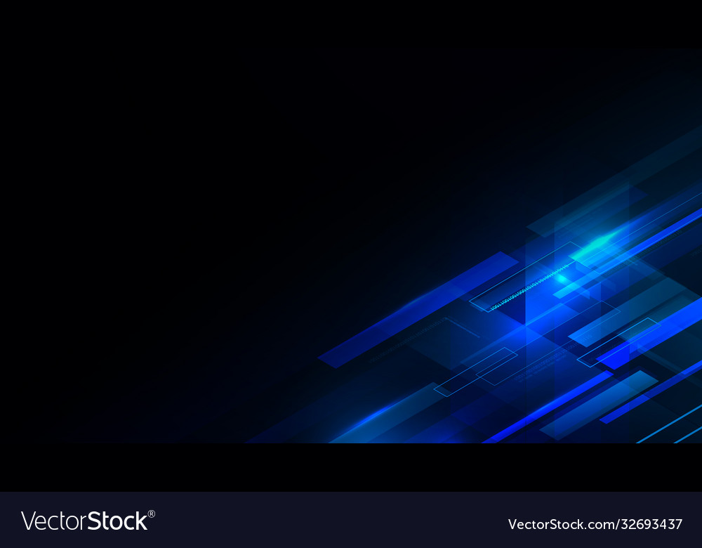 Virtual technology background abstract rectangles Vector Image