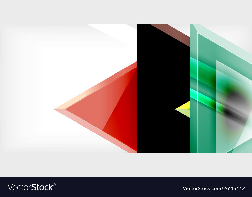 Dynamic triangle composition abstract background Vector Image