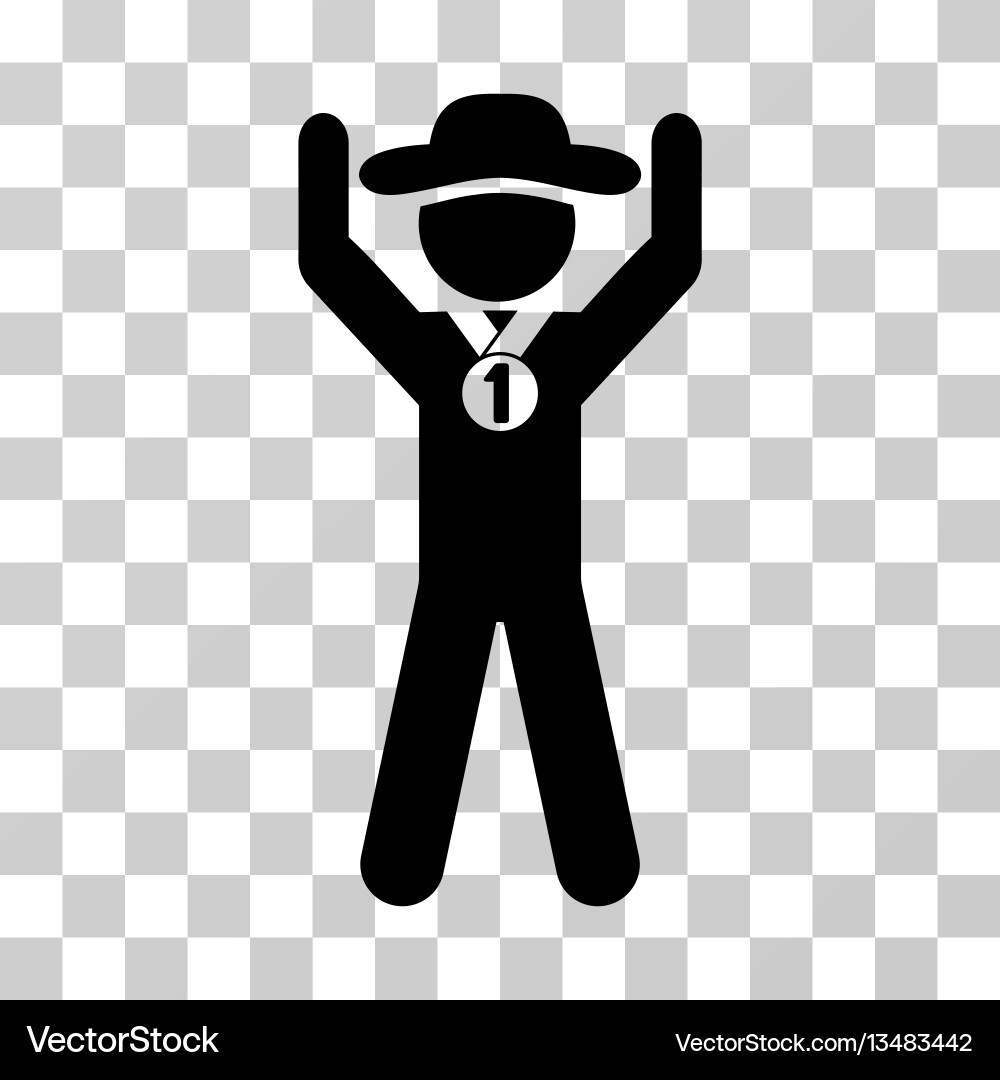 Gentleman champion icon Royalty Free Vector Image