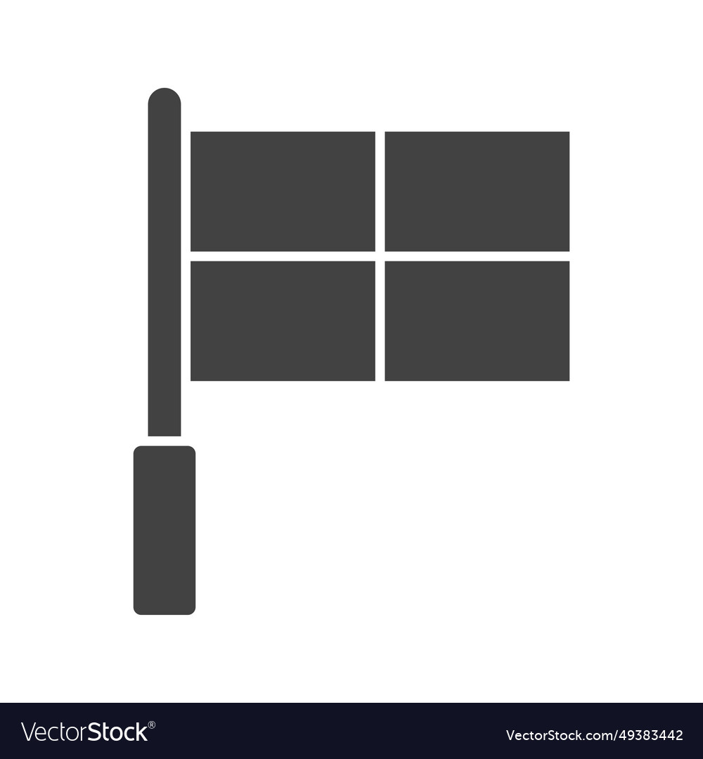 Offside flag icon image Royalty Free Vector Image