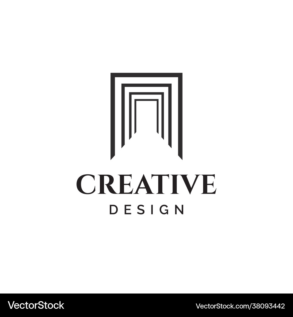 Square logo design Royalty Free Vector Image - VectorStock
