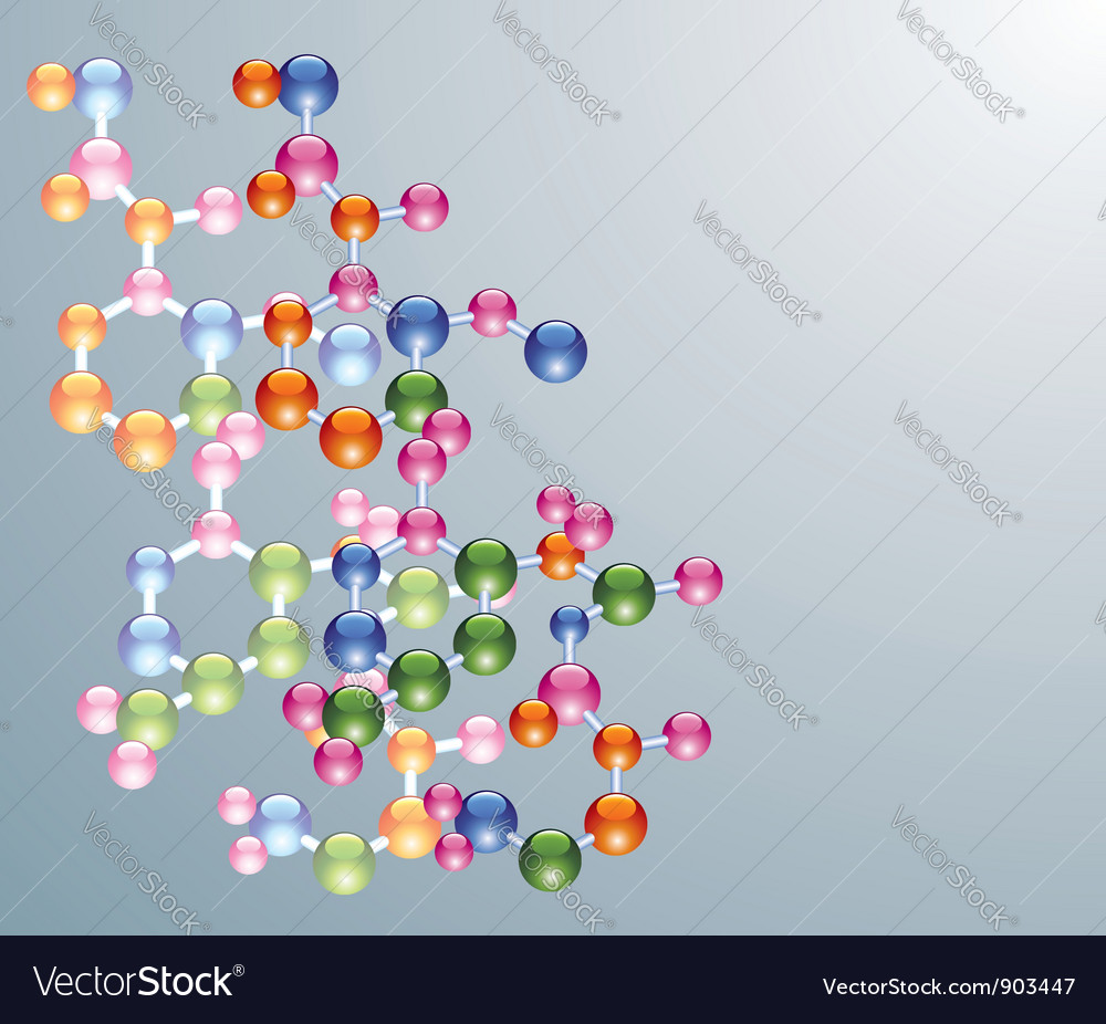 Abstract Molecule Background Royalty Free Vector Image