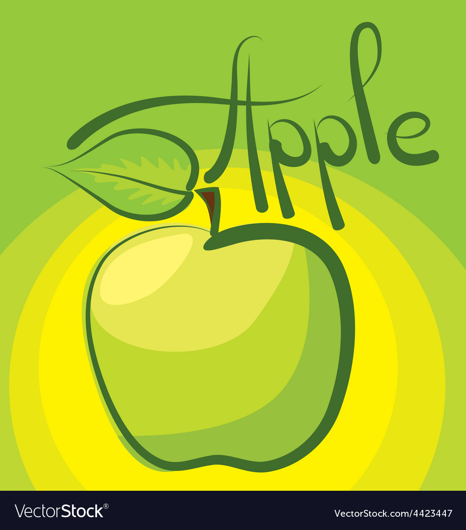 Apple Royalty Free Vector Image - VectorStock