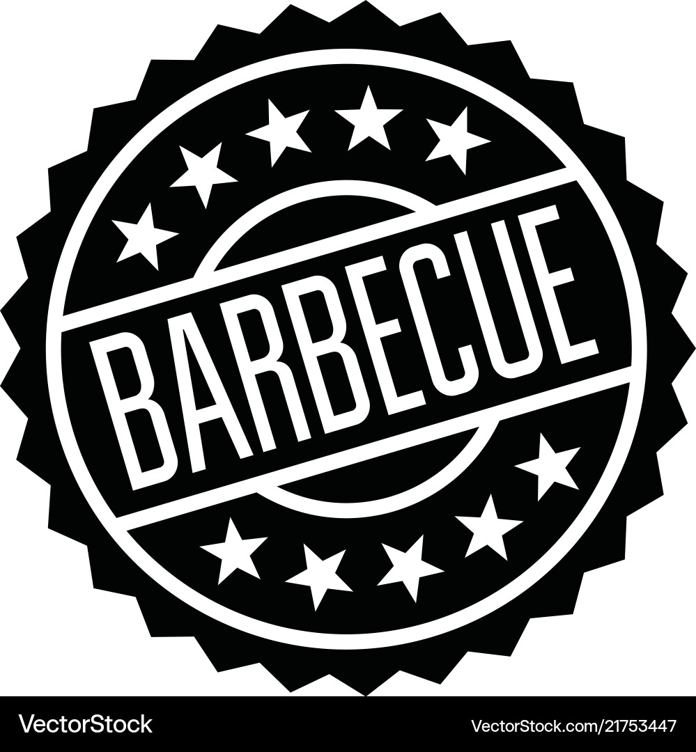 Barbecue stamp in italian Royalty Free Vector Image