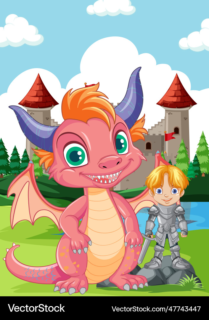 Standing In Front Of A Dragon Knight