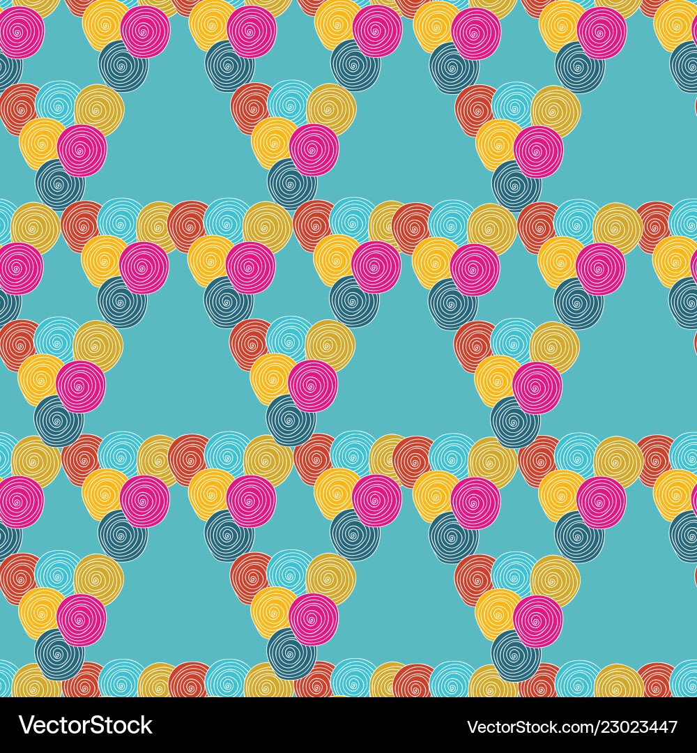 Hand- drawn abstract seamless background pattern Vector Image
