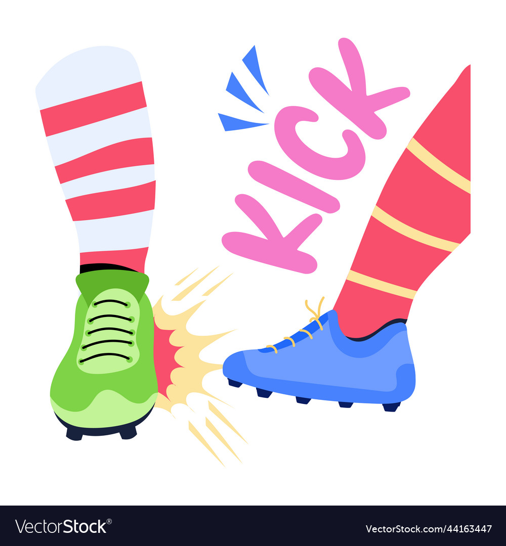 Kick Royalty Free Vector Image - VectorStock