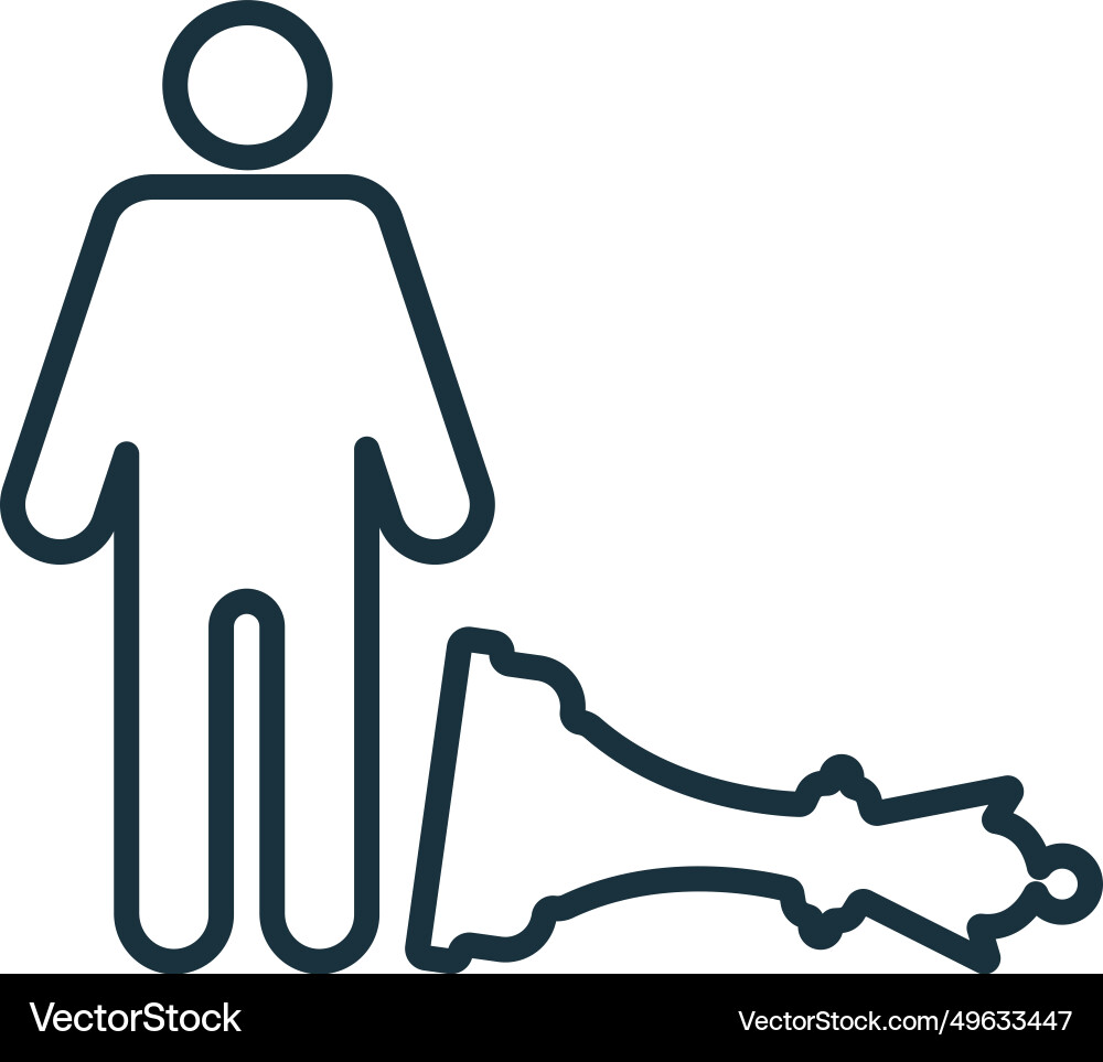 Loss icon monochrome simple sign from challenges Vector Image