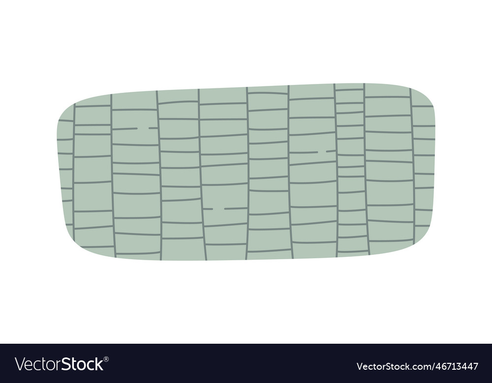 Rounded rectangle checkered shape Royalty Free Vector Image