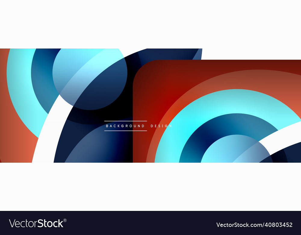 Abstract background with color geometric shapes Vector Image