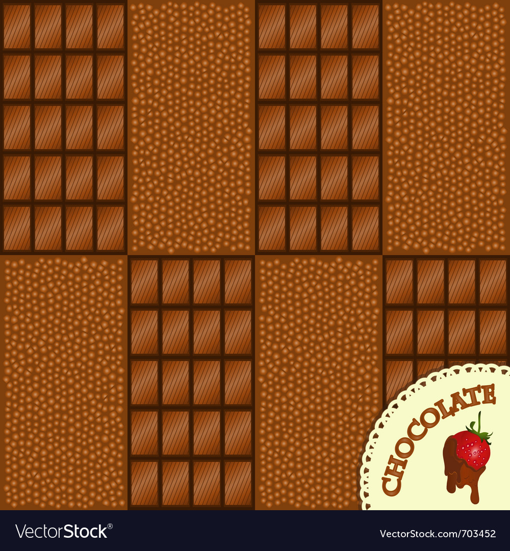 Chocolate background Royalty Free Vector Image