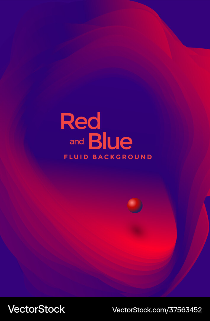 Liquid poster design template in duotone gradients