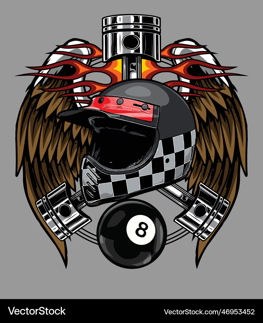 Logo motorcycle club template for design needs Vector Image