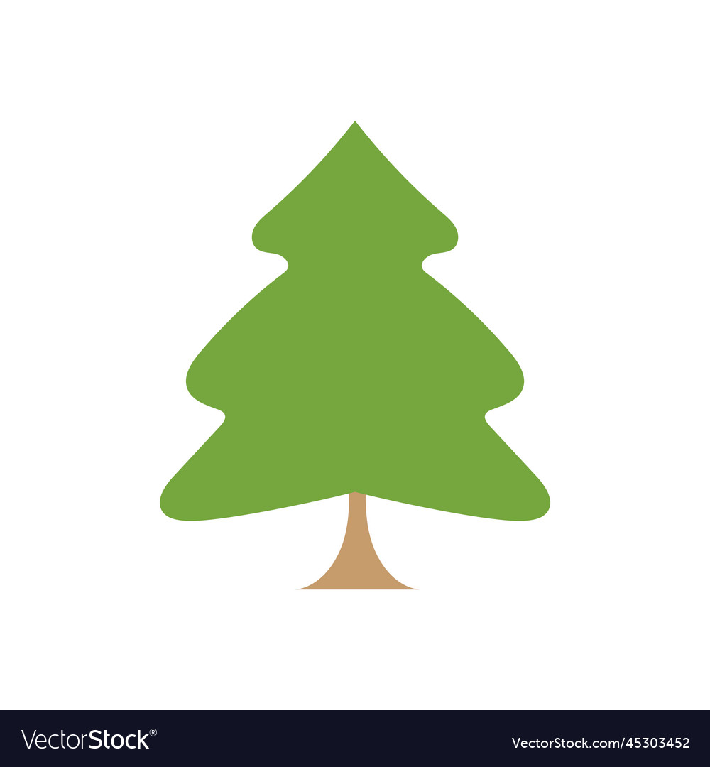 Pine tree icon design template isolated Royalty Free Vector Pine tree icon design template isolated Royalty Free Vector