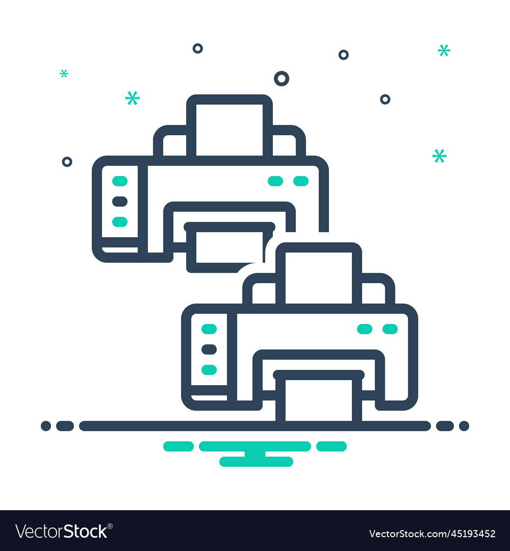 Printers Royalty Free Vector Image - VectorStock