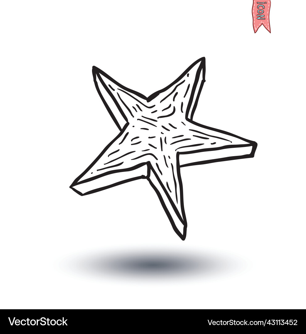 Sun icon hand drawn Royalty Free Vector Image - VectorStock