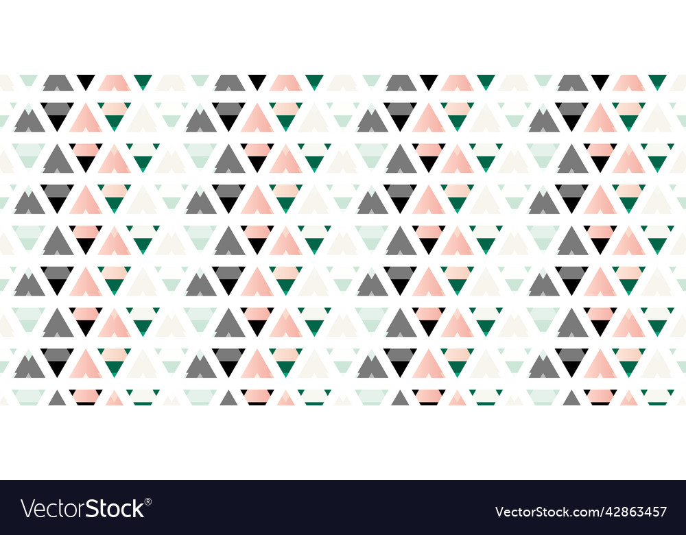 Abstract geometric triangle pattern background Vector Image