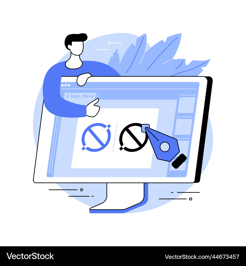 Branding concept isolated cartoon Royalty Free Vector Image