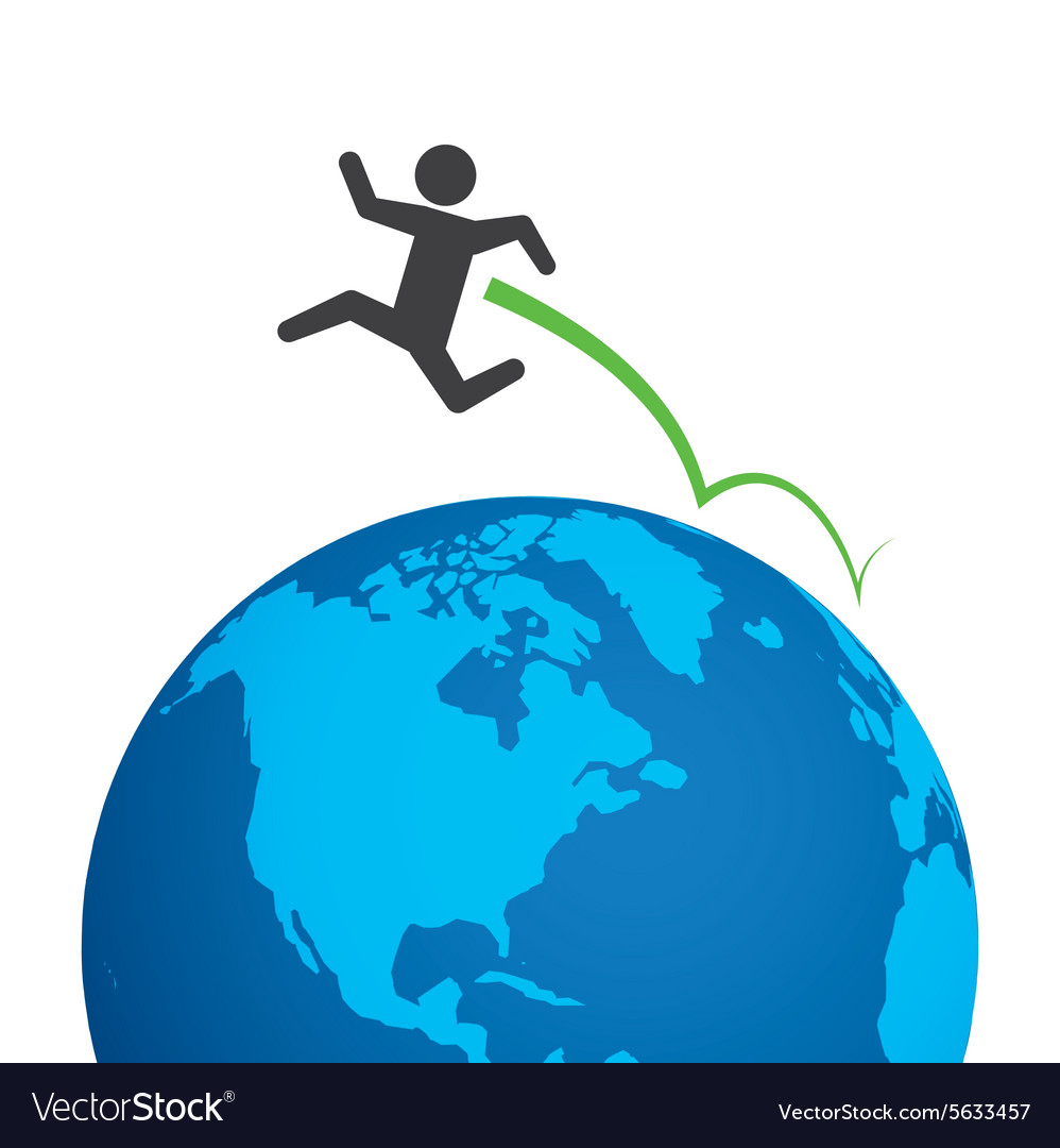 Jumping design Royalty Free Vector Image - VectorStock