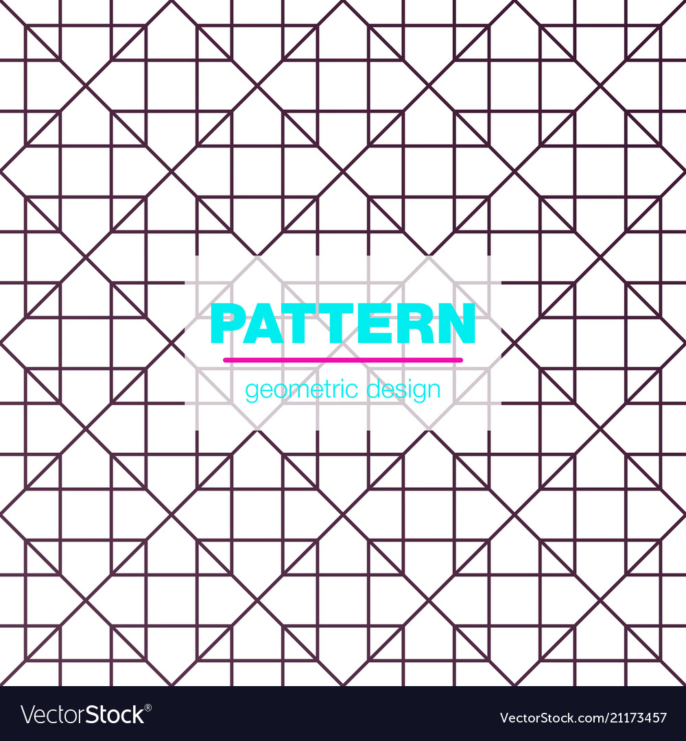 Seamless linear pattern with thin poly lines Vector Image
