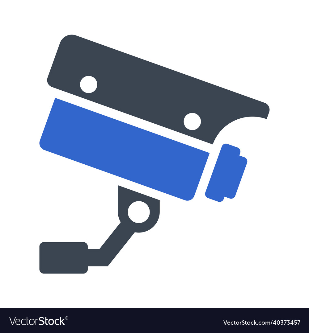 Security camera icon Royalty Free Vector Image