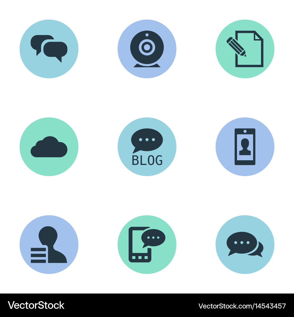 Set of simple user icons Royalty Free Vector Image