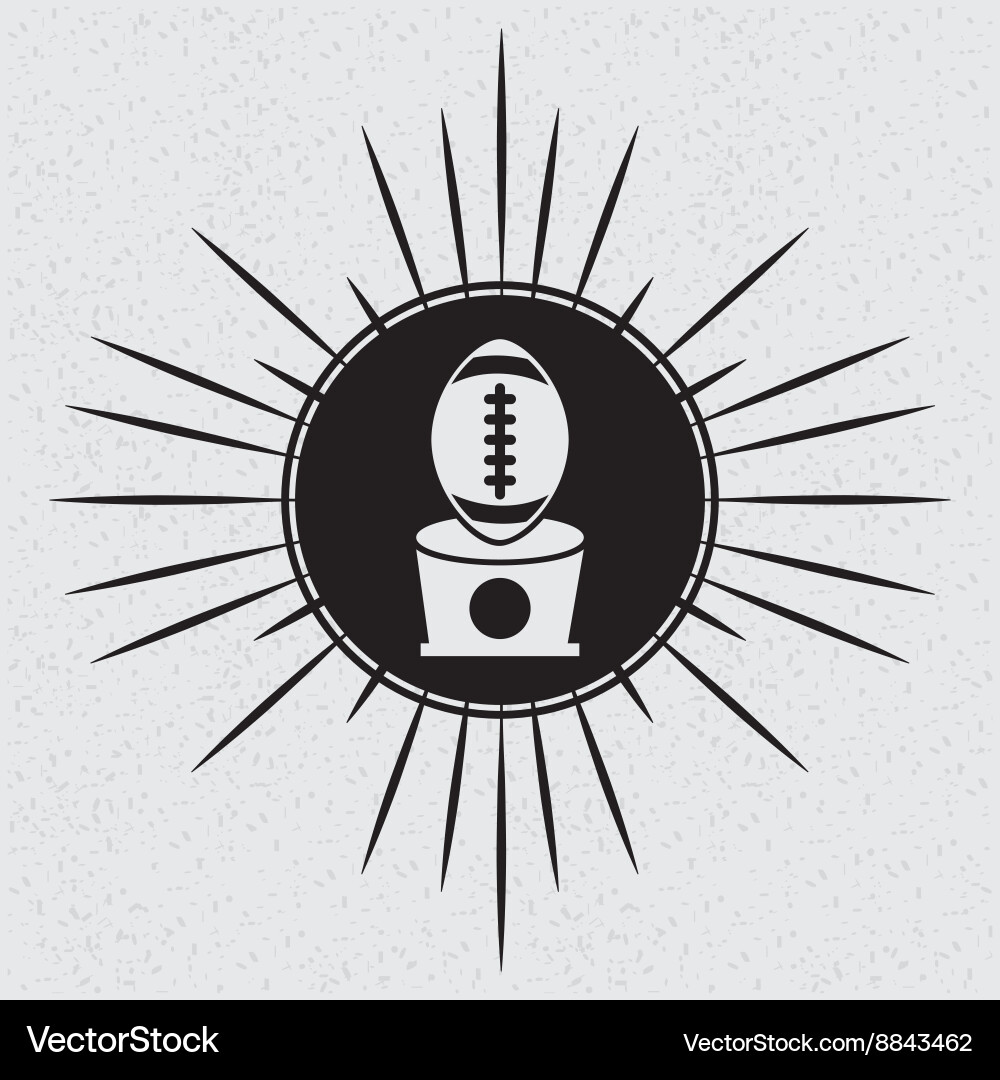 American football design Royalty Free Vector Image