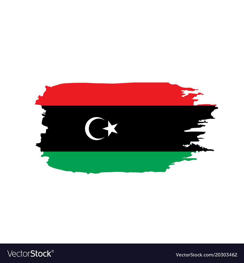 Libya flag Royalty Free Vector Image - VectorStock